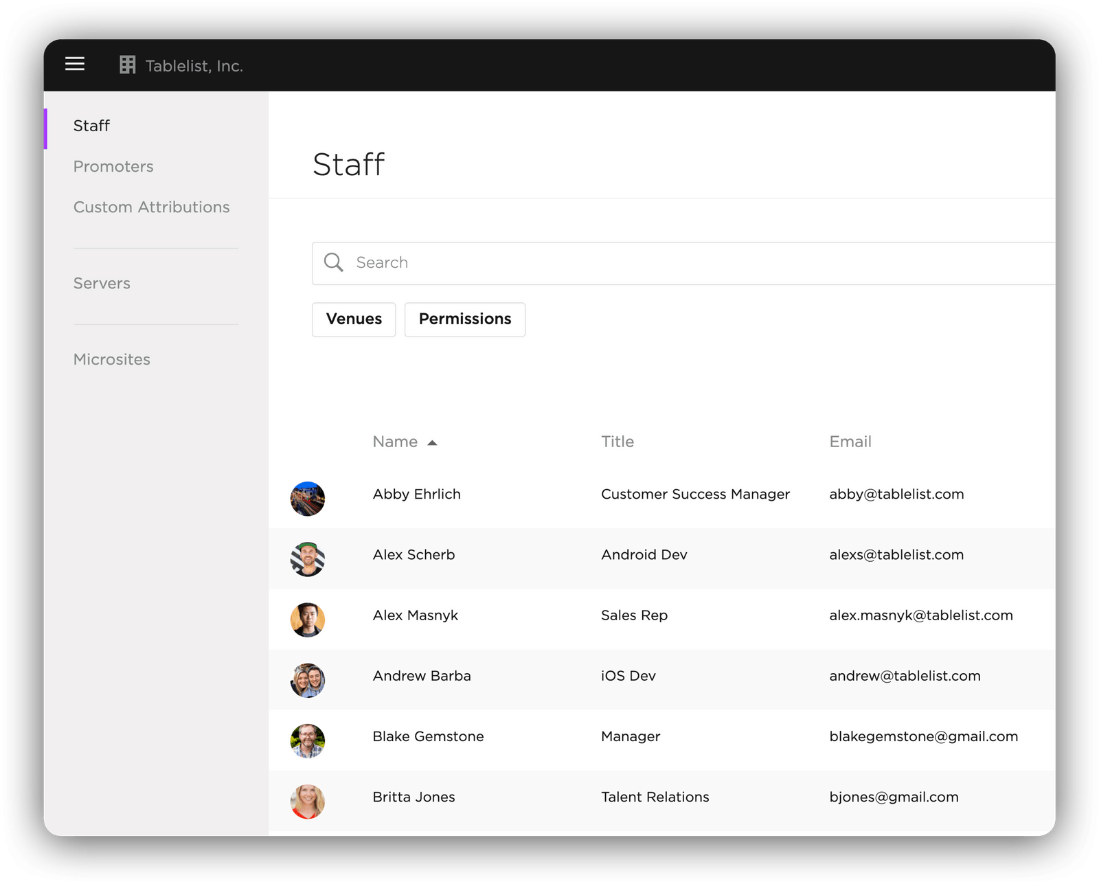 TablelistPro | Nightclub Software