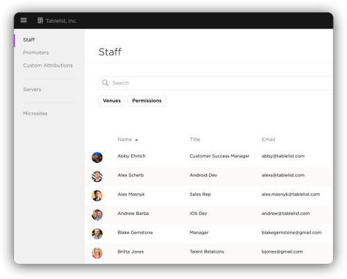 TablelistPro | Nightclub Software