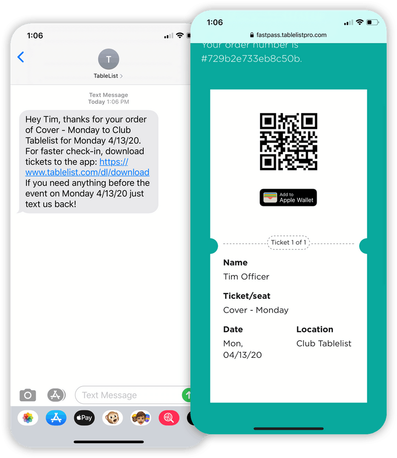 TablelistPro | Features | Fast Pass