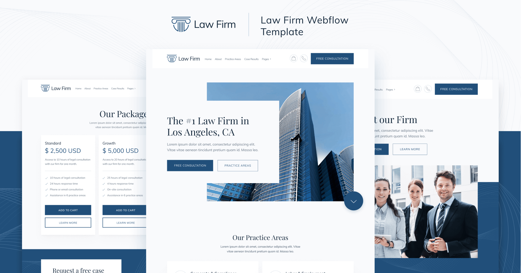 Legal and Law Firm Webflow Template - Law Firm | BRIX Templates