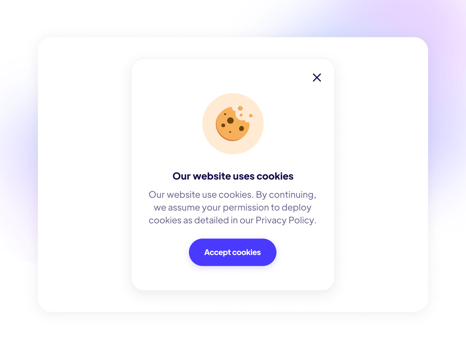 Cookie Notification Banner Webflow Cloneable Template BRIX Templates
