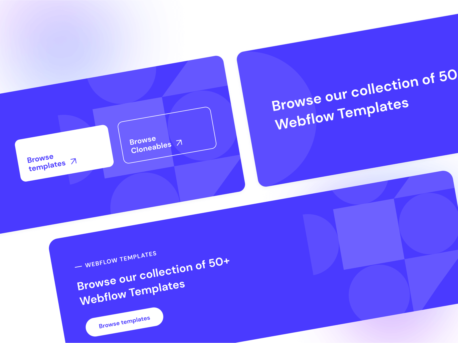 3 Call to Action Banners Webflow Cloneable Template - BRIX Templates