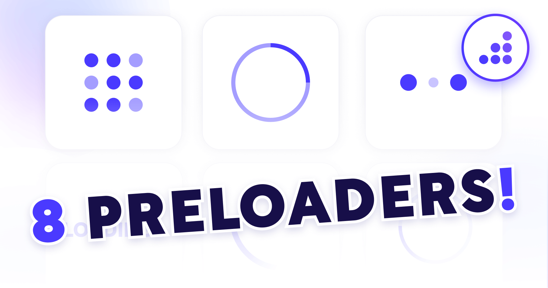 8 Website Preloaders Webflow Cloneable Template - BRIX Templates