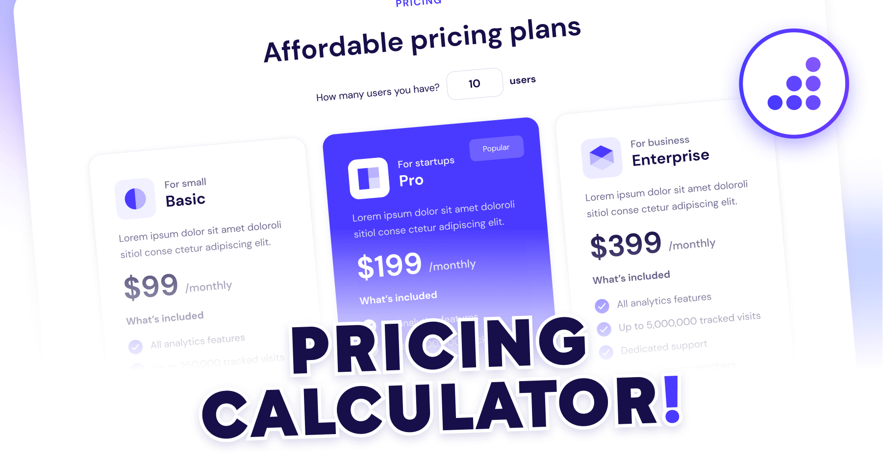 Pricing Calculator Webflow Cloneable Template BRIX Templates