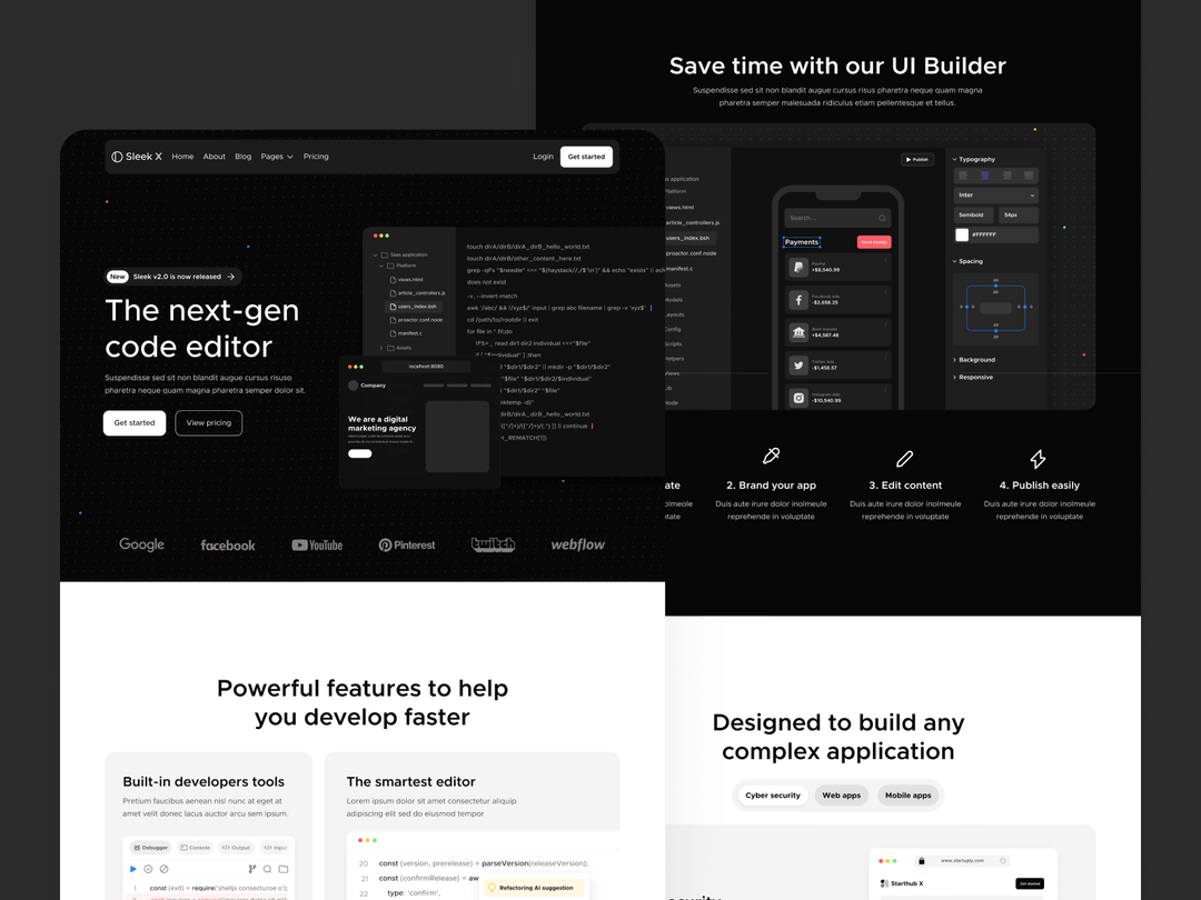 40+ SaaS Webflow Templates | BRIX Templates