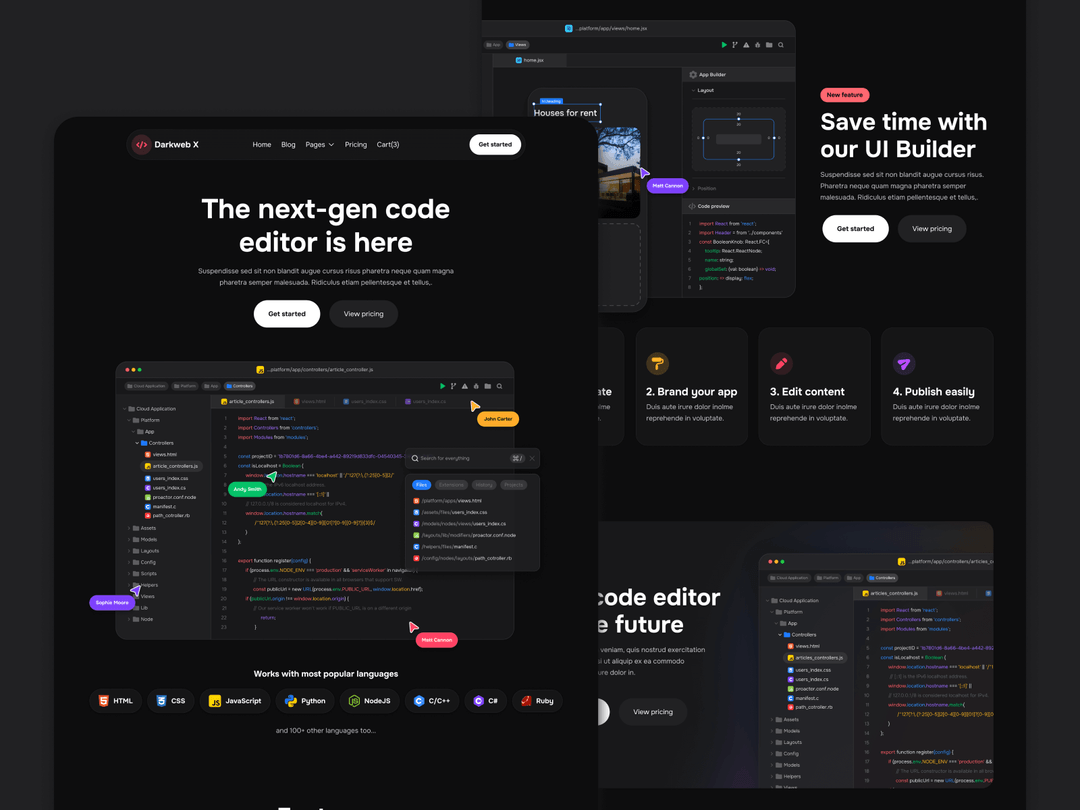 40+ SaaS Webflow Templates | BRIX Templates