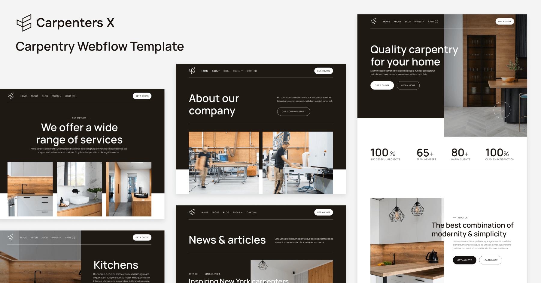 Carpenter Webflow Template - Carpenter X | BRIX Templates
