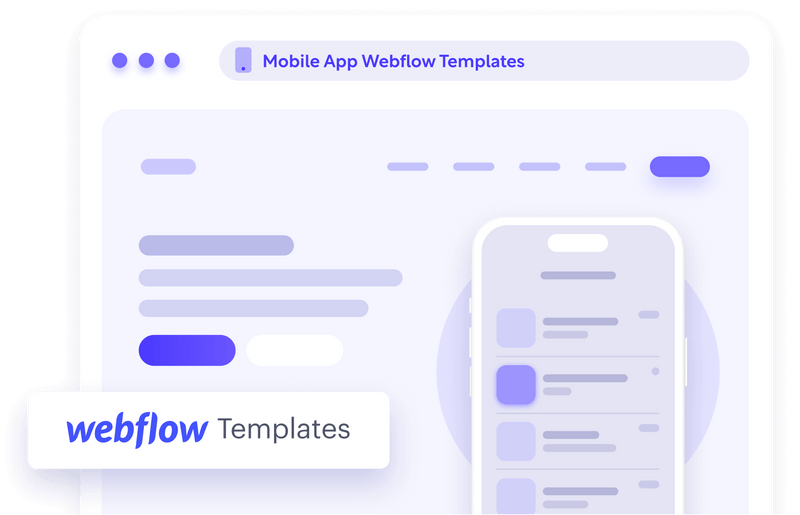 6+ Mobile App Webflow Templates | BRIX Templates