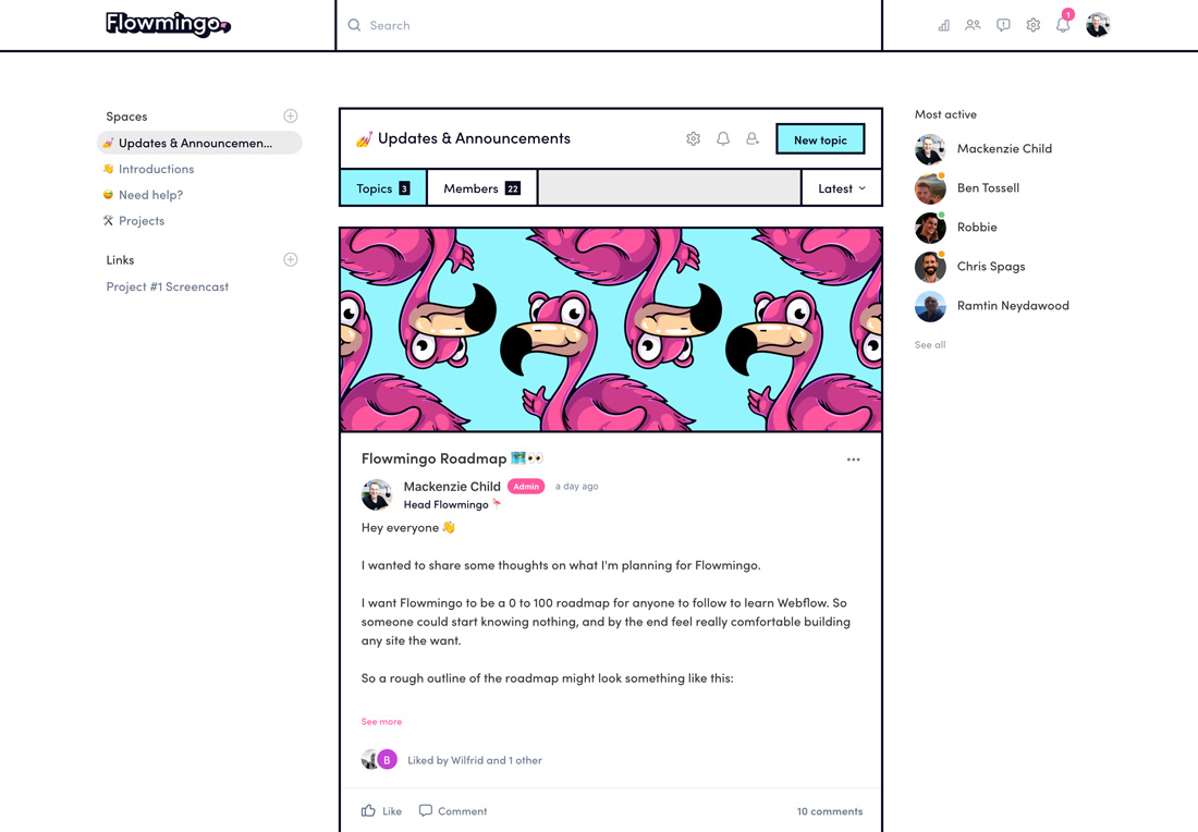 Flowmingo 🦩 - Learn Webflow by building designs from scratch.