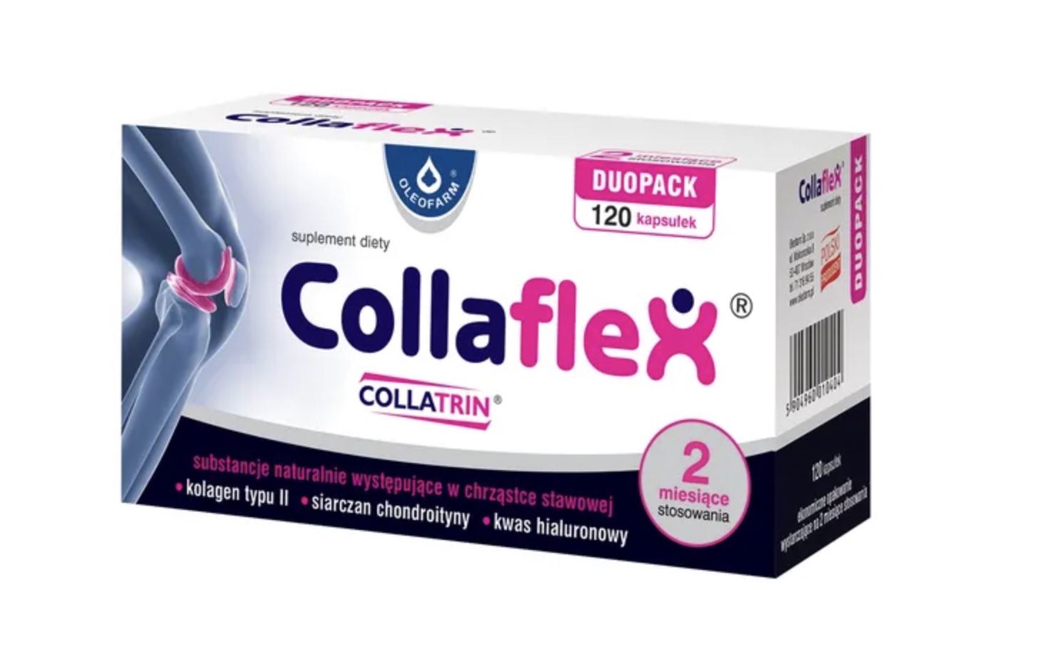 Collaflex Oleofarm, 350mg, duopack, kapsułki, 120 szt.