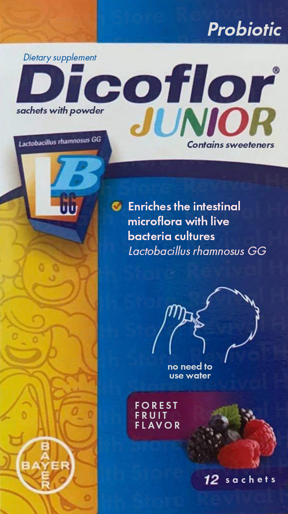 Dicoflor Junior, proszek w saszetkach, 12 szt.