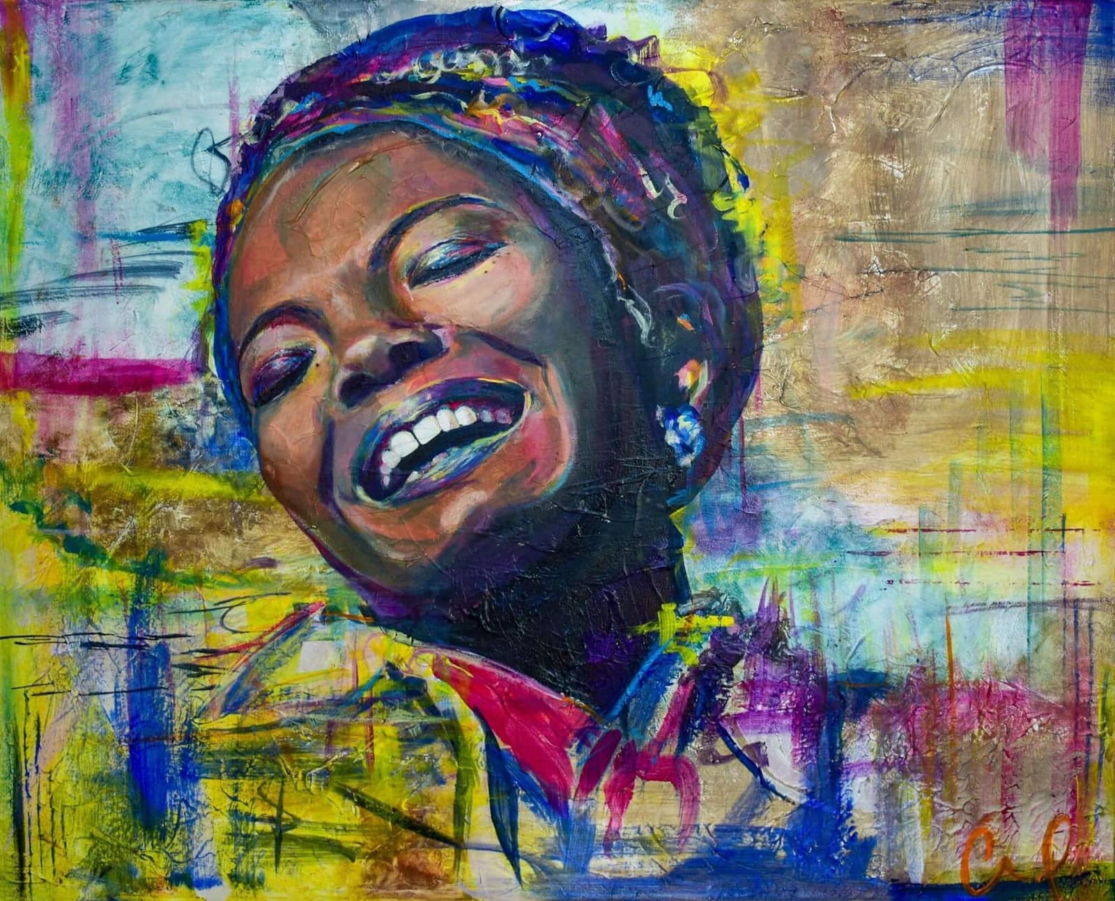 Portrait of Maya Angelou by Artist Christina Carmel