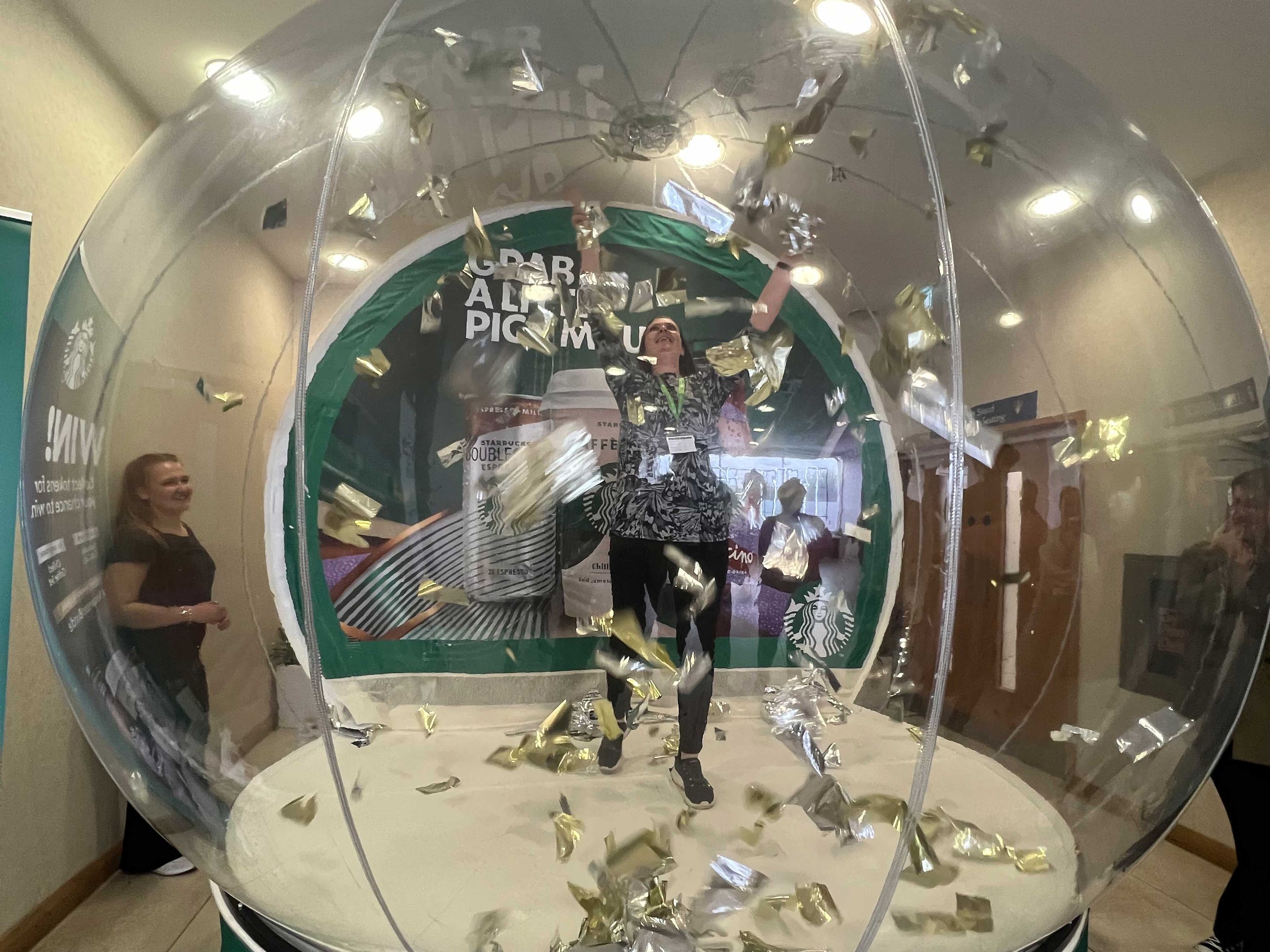 Cash Grabber Globes | Exhibitions | Corporate | Events