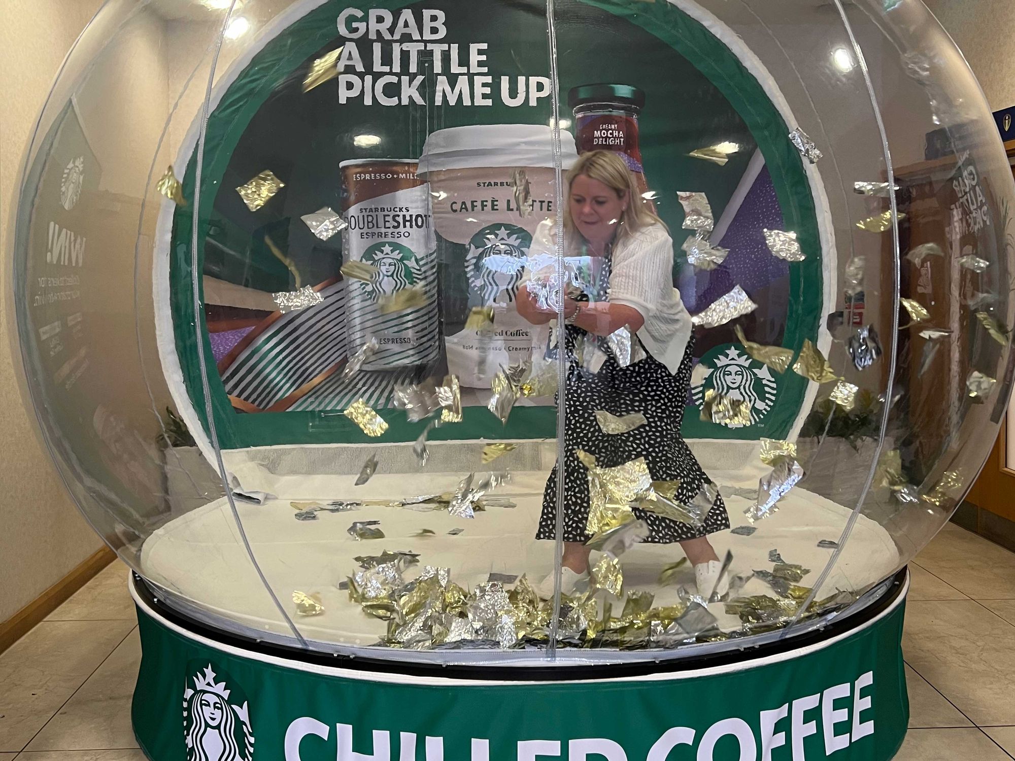 Cash Grabber Globes | Exhibitions | Corporate | Events