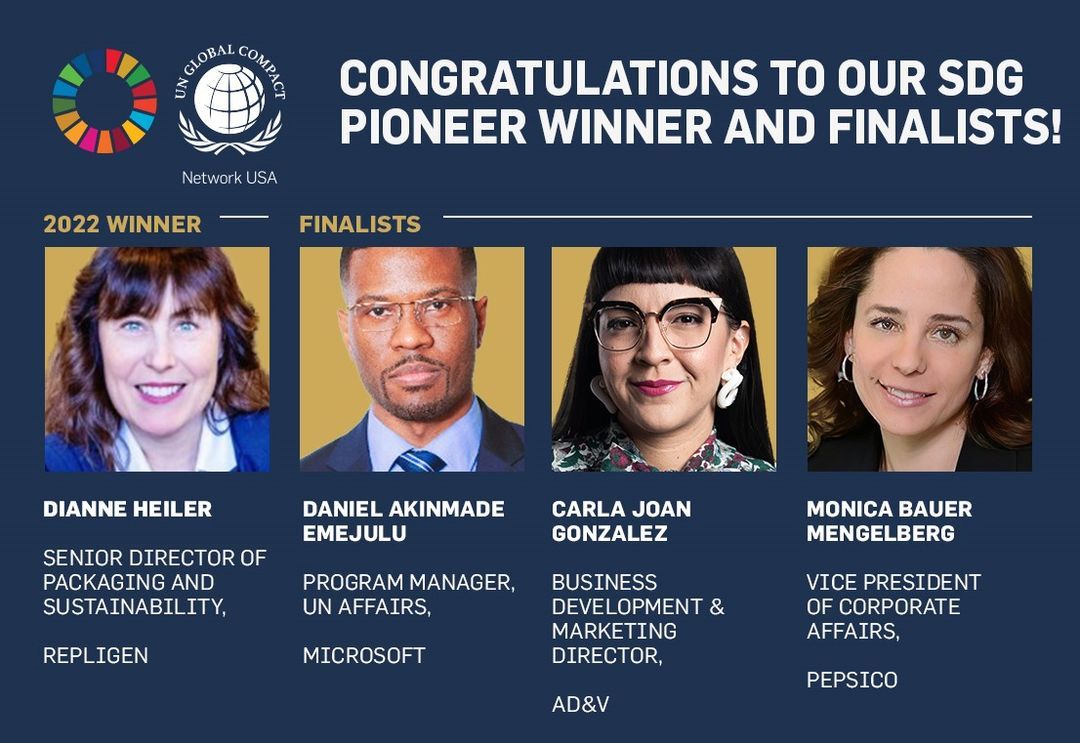 Congratulations to Our 2022 SDG Pioneers Winner and Finalists! | News