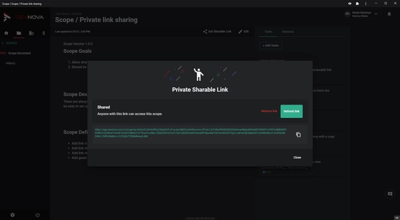 Dev Nova - Project Management for people who work with clients