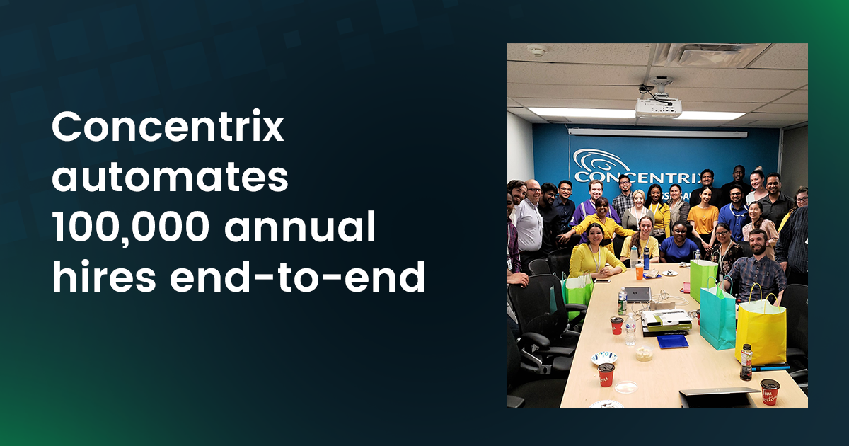 Concentrix automates 100,000 annual hires end-to-end