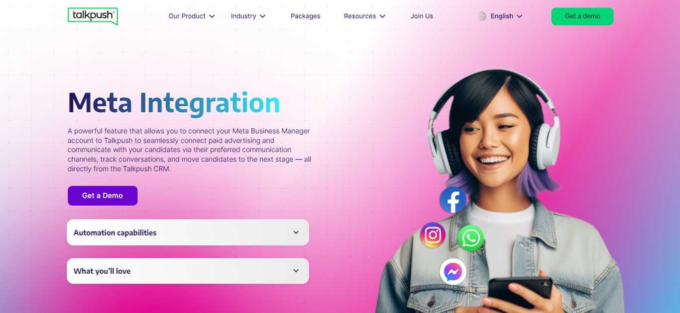 Meta Integration with Talkpush