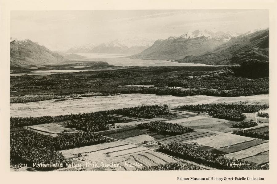 Matanuska Valley Air View 1 - Matanuska Valley Historical Photo Project