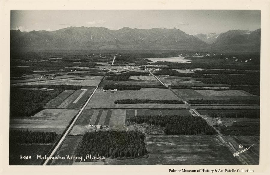 Matanuska Valley Air View 3 - Matanuska Valley Historical Photo Project