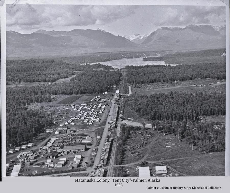 Palmer Air View 13 - Matanuska Valley Historical Photo Project