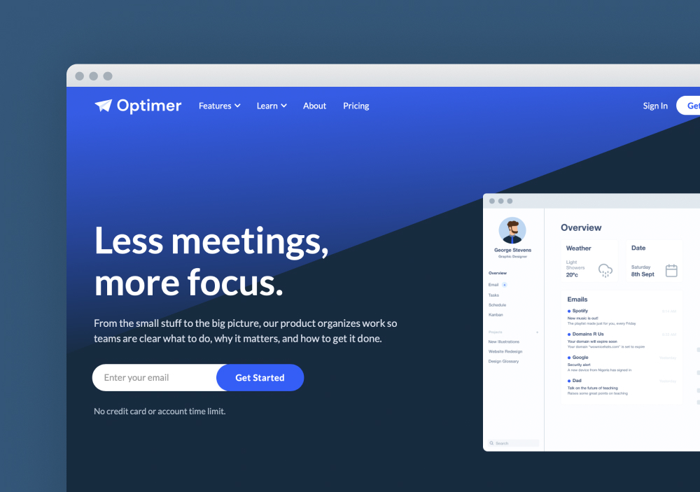 Optimer | Webflow SaaS Template