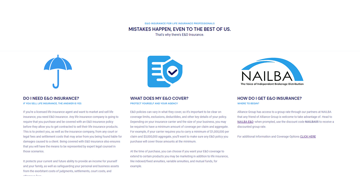 E&O Insurance | Alliance Group