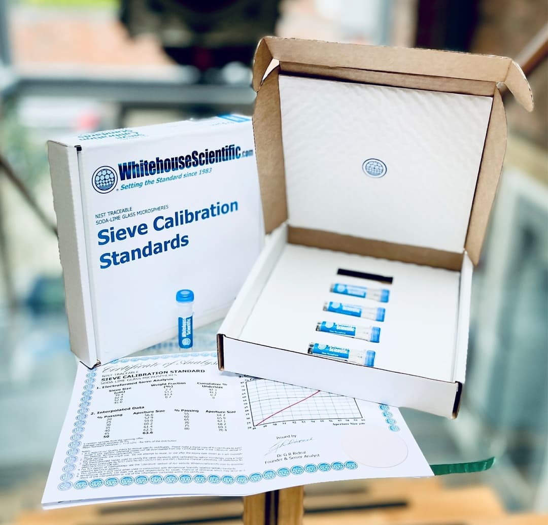 NIST Traceable Sieve Calibration Standards