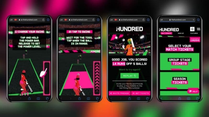 The Hundred Promotes Competition With An Industry First Augmented ...