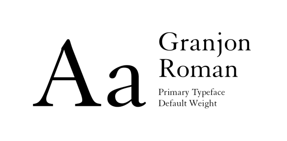 Font: Granjon in Font In Logo