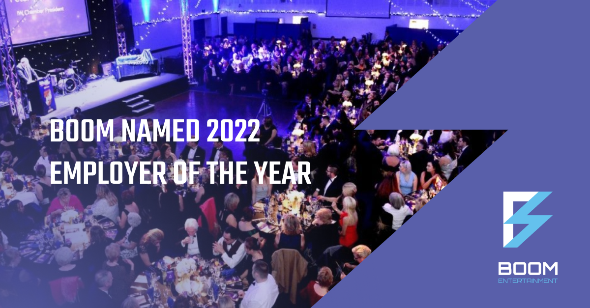 Boom Entertainment — Boom Wins 2022 Employer of the Year at EGR North ...