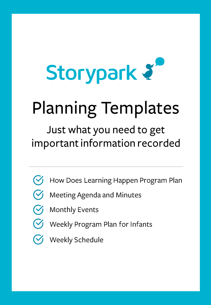 Downloadable planning templates - Storypark