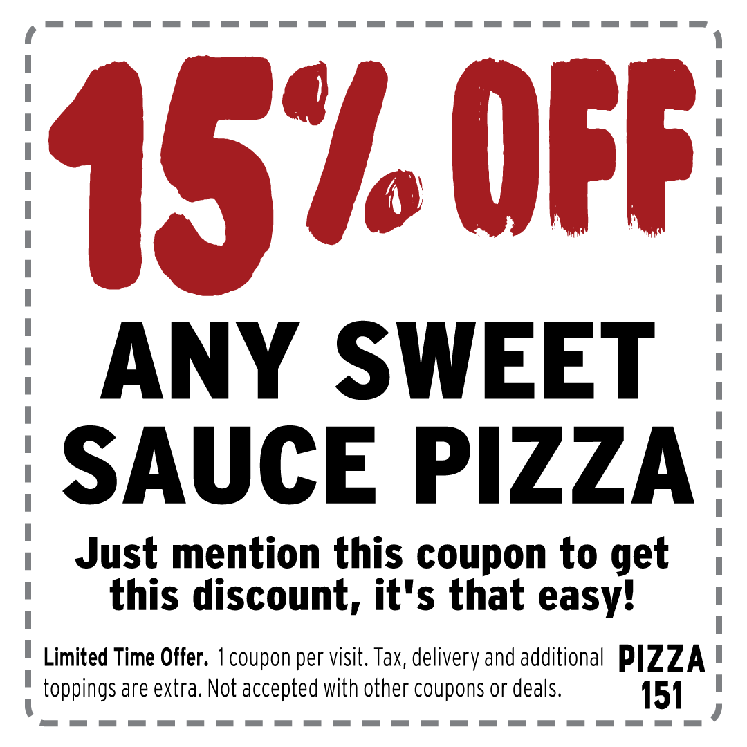 Try the Pizza 151 Sweet Pizza!