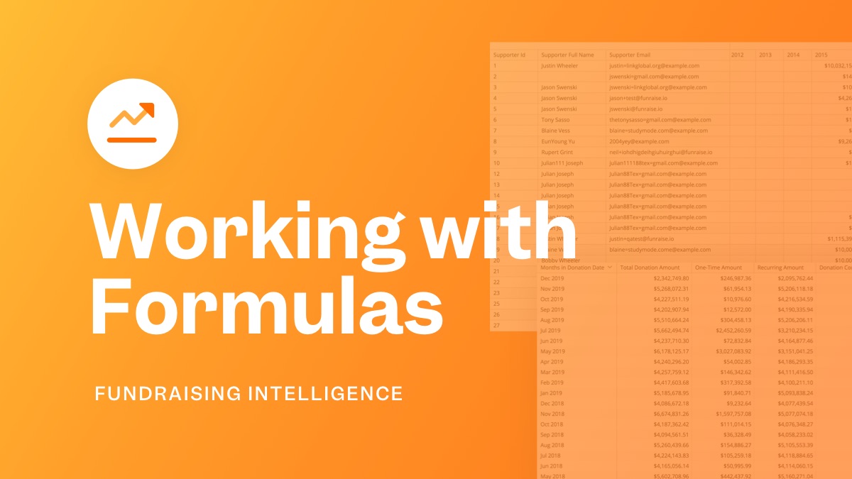 Working with Formulas Lesson | Funraise University