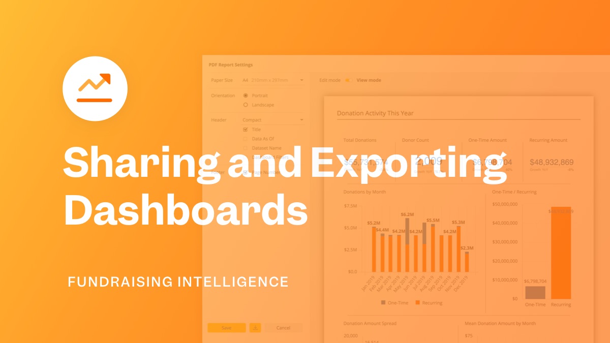 Sharing and Exporting Dashboards Lesson | Funraise University