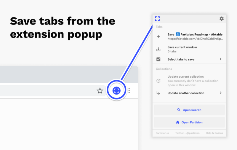 Save multiple tabs in chrome | Partizion