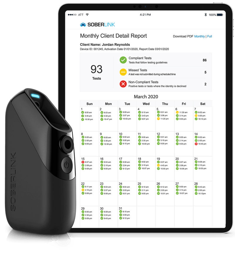Soberlink Connect | Portable & Wireless Alcohol Monitor