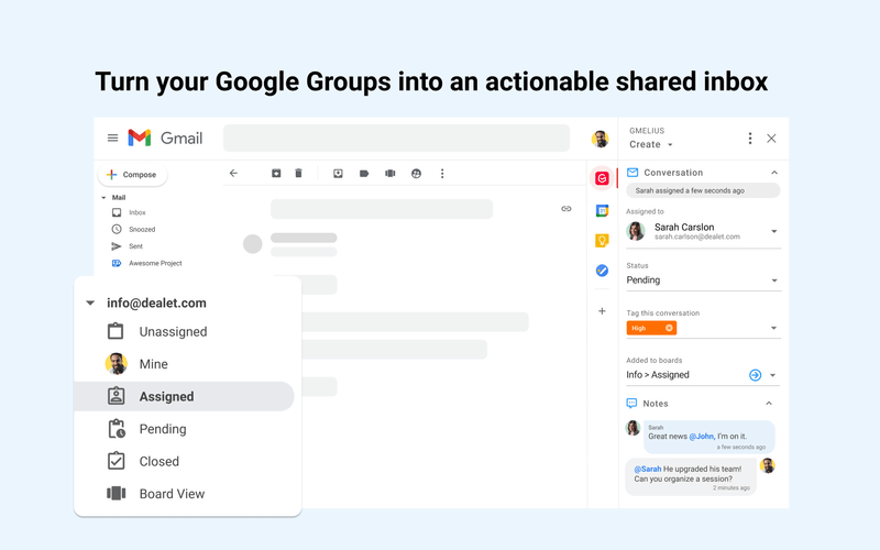 Google Groups Integration | Gmelius