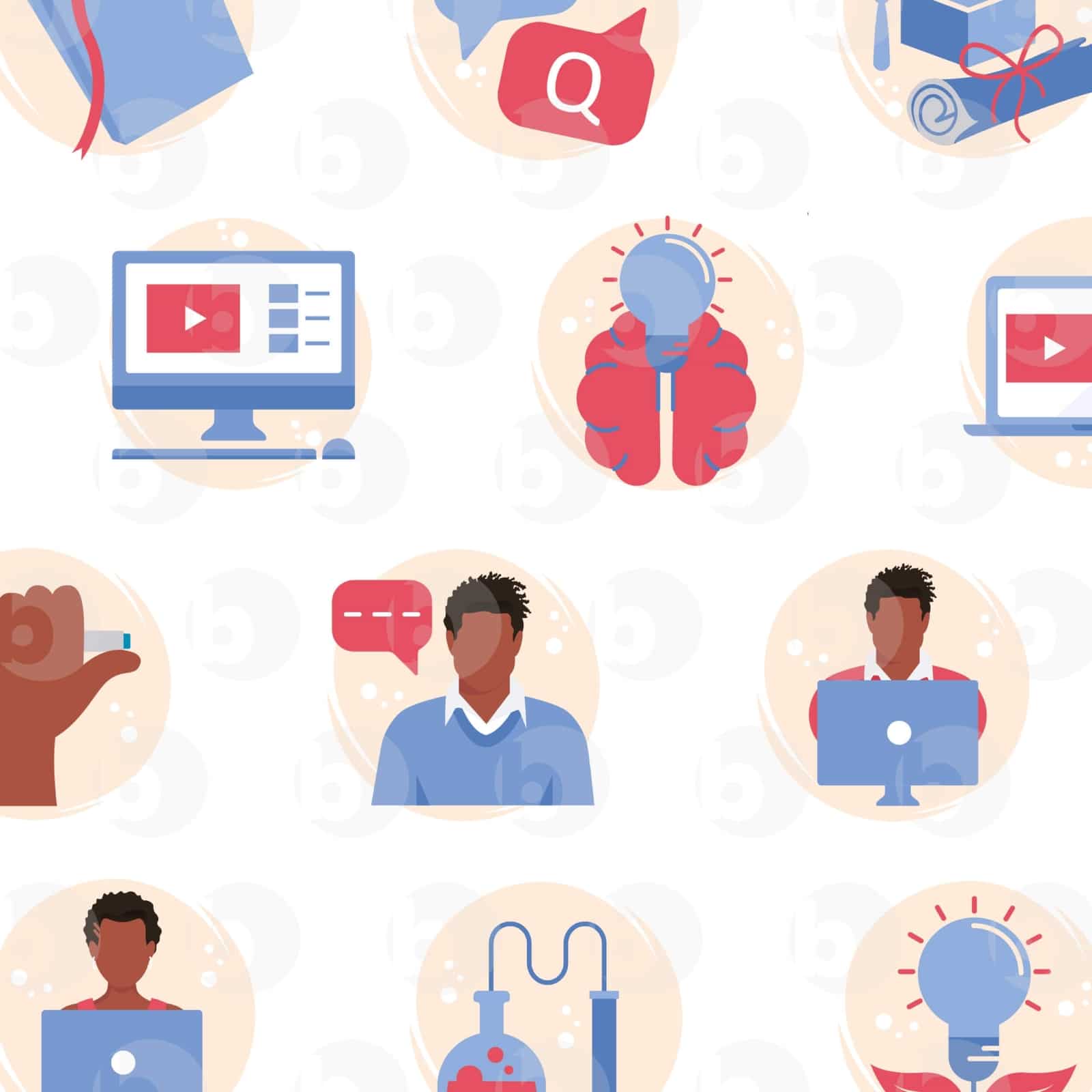 Super Dope Icon Pack - Part II - Education | Black Illustrations