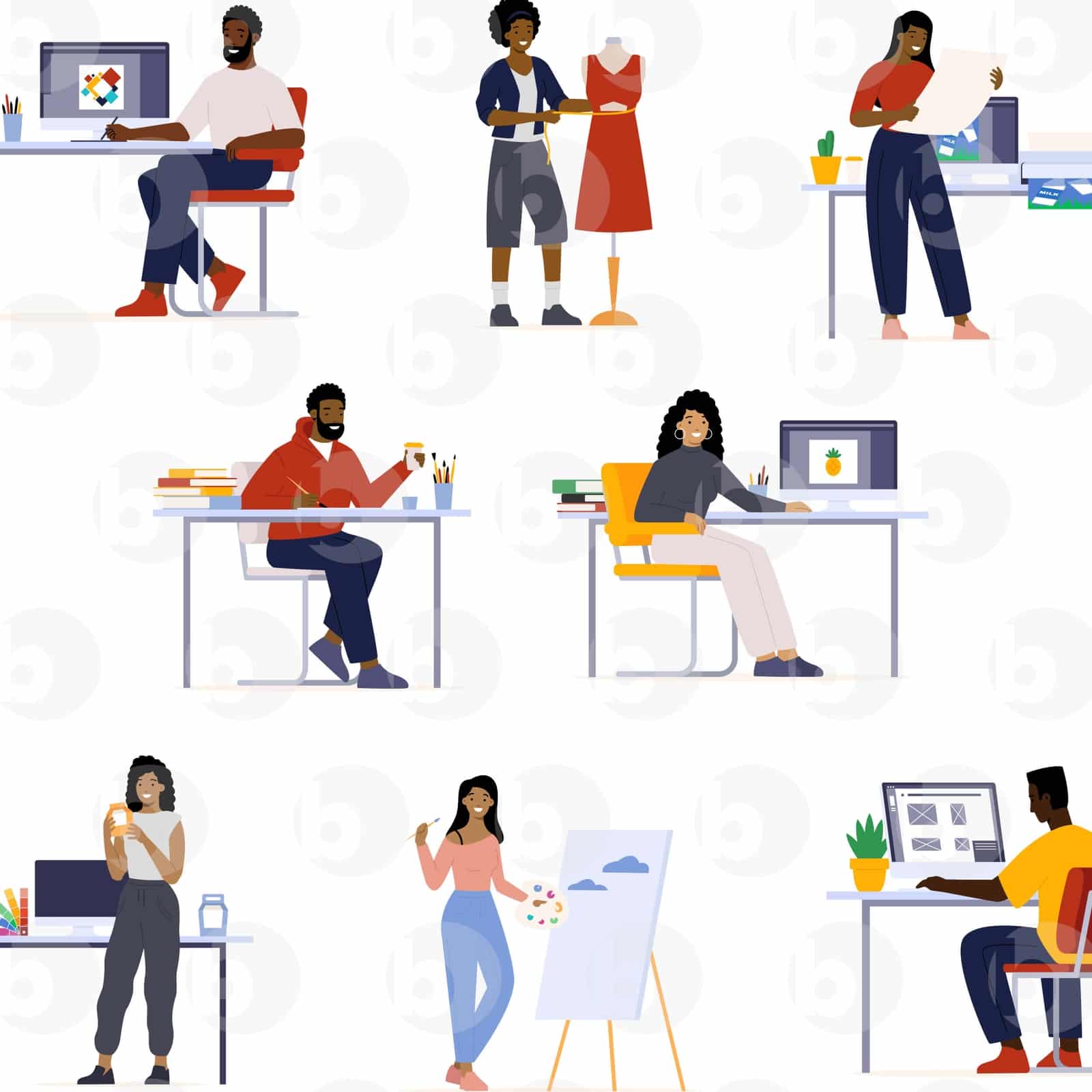 Illustrations of Black People for Your Next Digital Project | Black ...