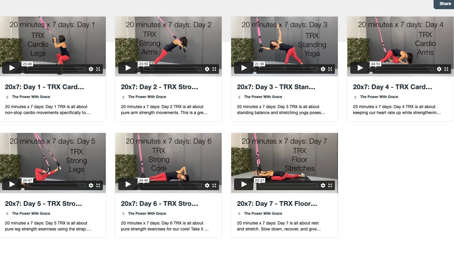 The Power with Grace Blog | *NEW* TRX Series and *LIVE* HIIT Camp 30/30