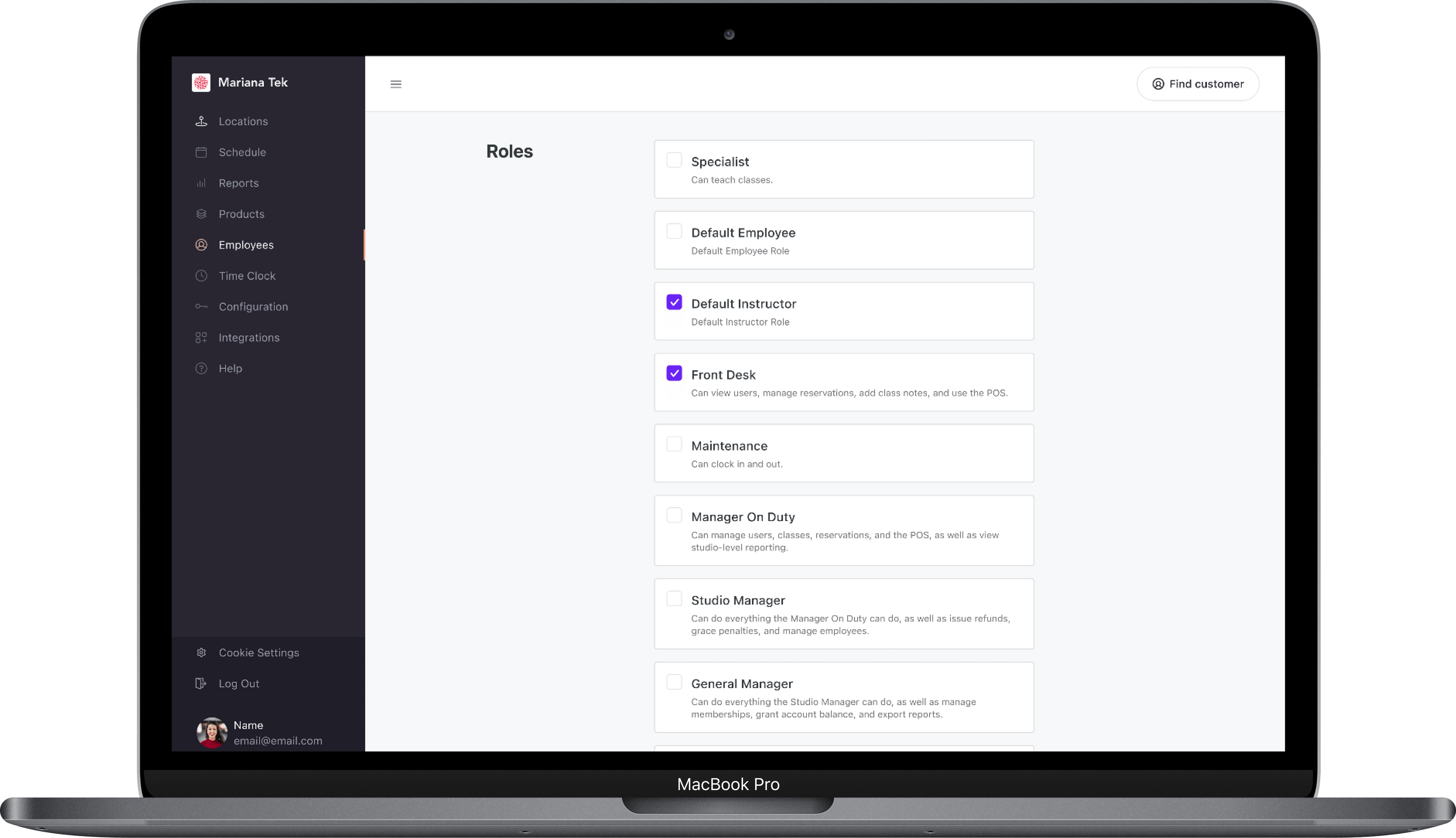 Multi Location Fitness Software Features | Mariana Tek