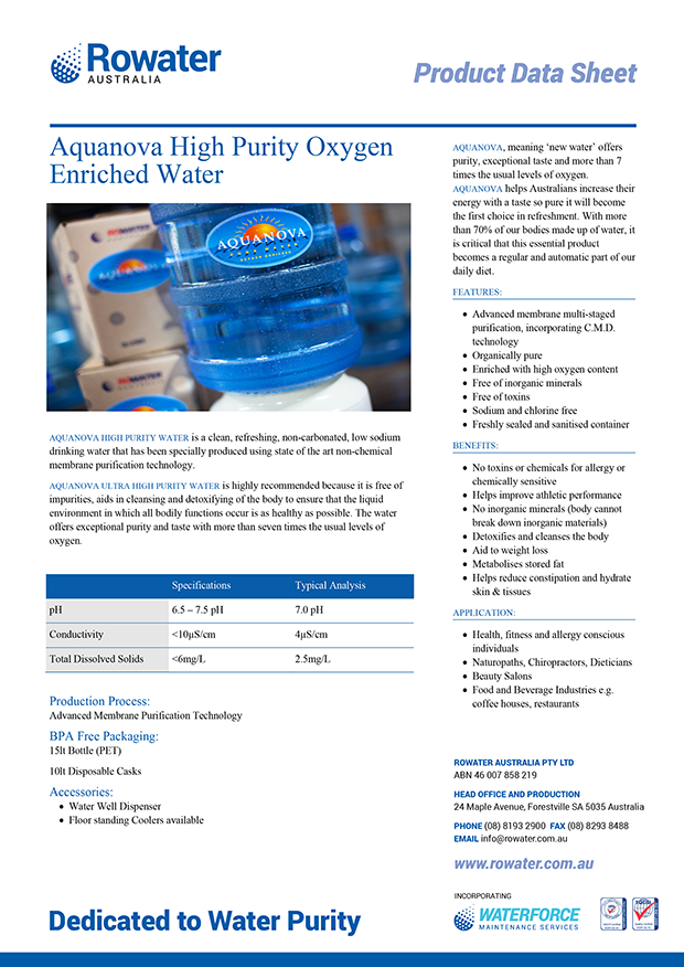 High quality drinking water delivered to your door