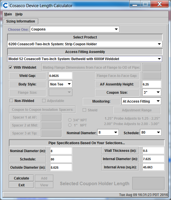 Device Length Calculator - Cosasco