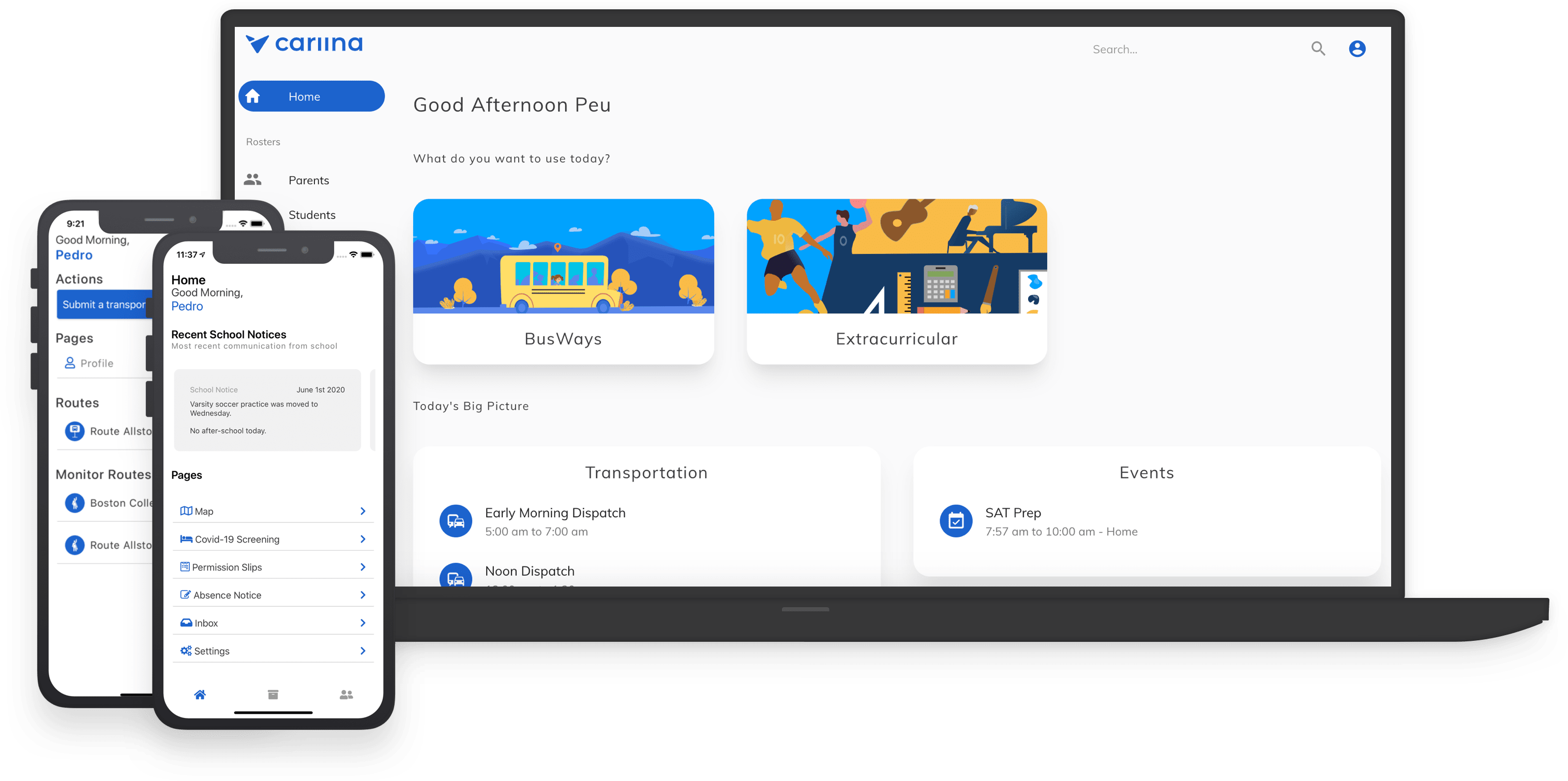 Cariina — Organizing Transportation and Extracurricular