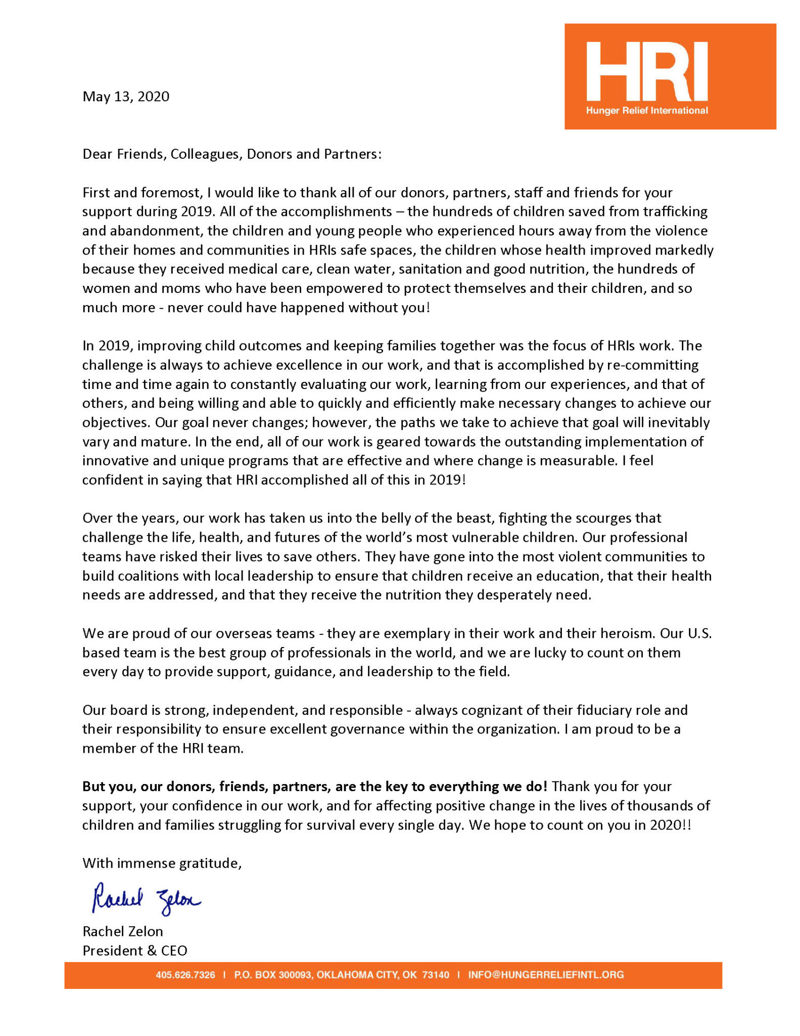 2019 Annual Report Letter From The President 2019-annual-report-letter-from-the-president