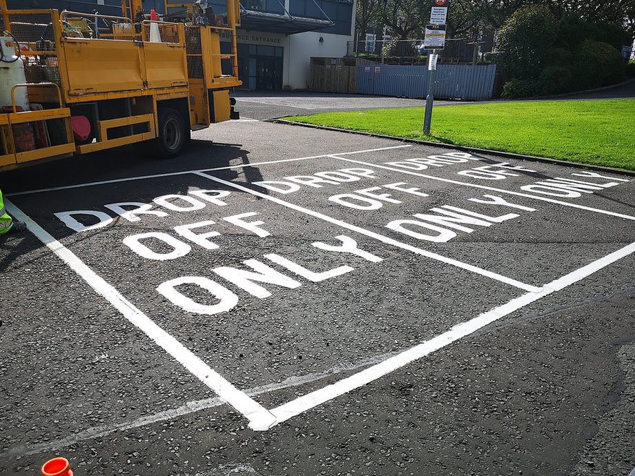 Lettering & Instruction Marking & Painting Northern Ireland | BPF Road ...