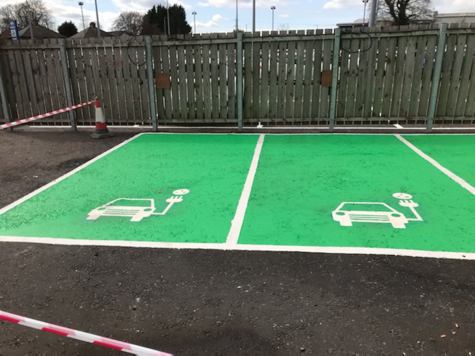 Electric Vehicle Bays (EV) Bay Markings & Painting Northern Ireland ...