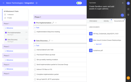 Baton Product: Software Implementation Management