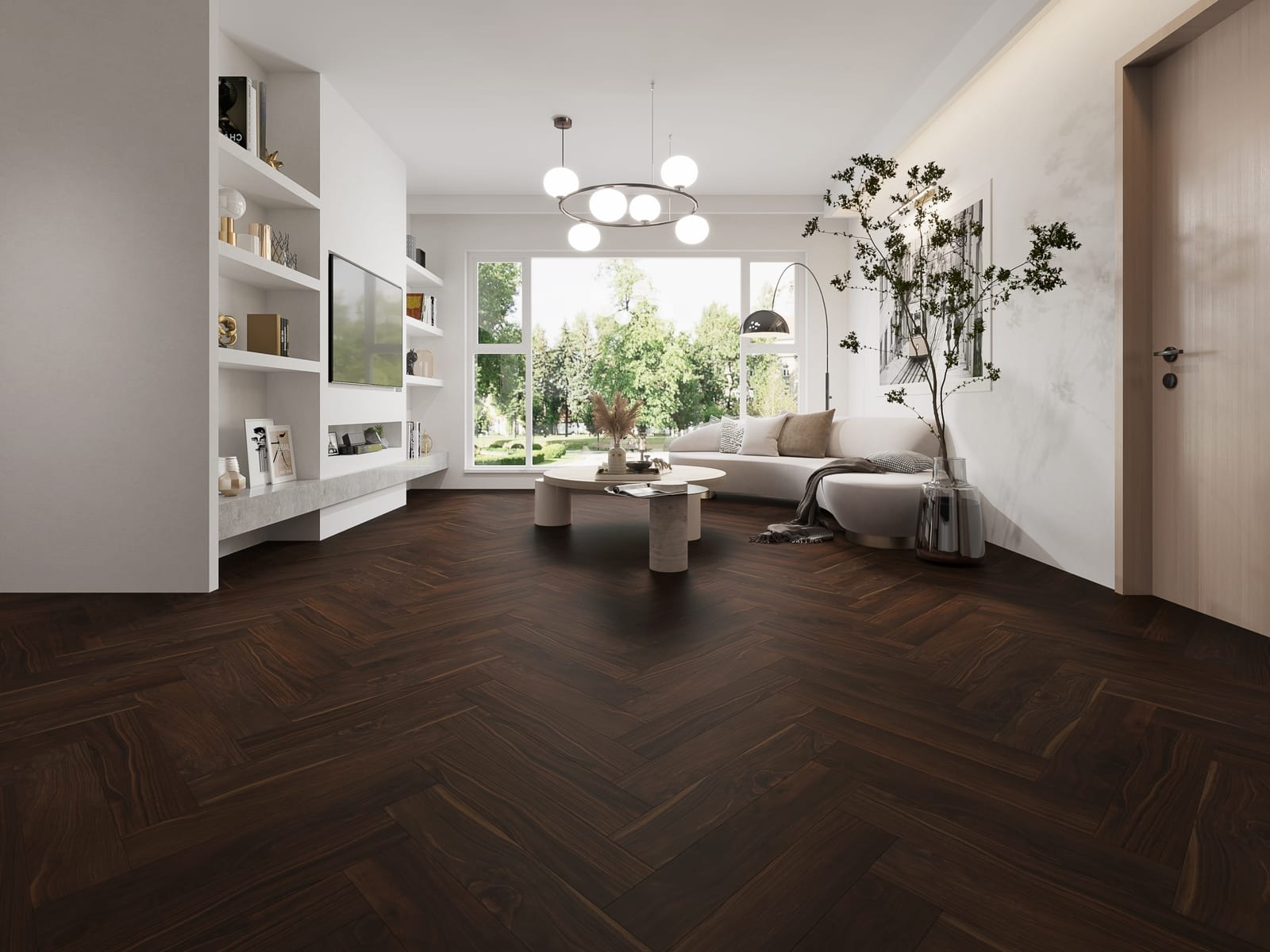 Impervia® Herringbone Parquet Smoked Oak